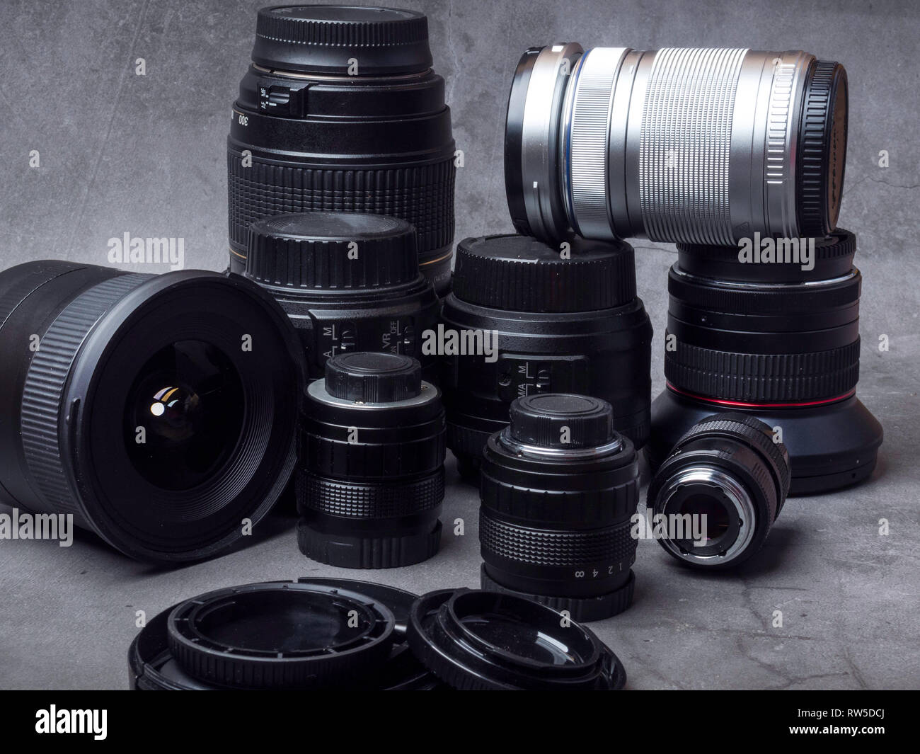 Multiple camera lenses hi-res stock photography and images - Alamy