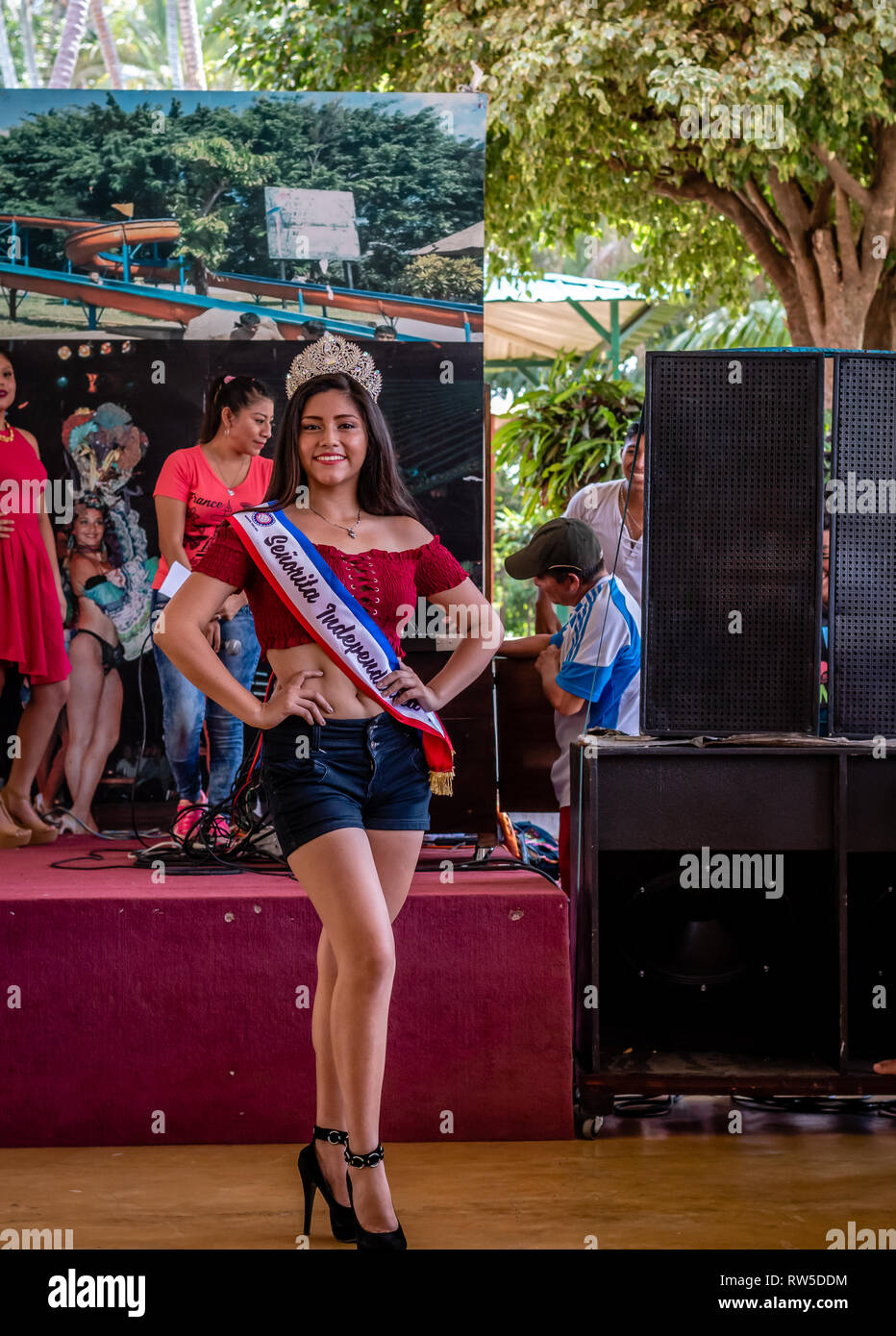 latin beauty pageant girl posing in Guatemala Stock Photo - Alamy