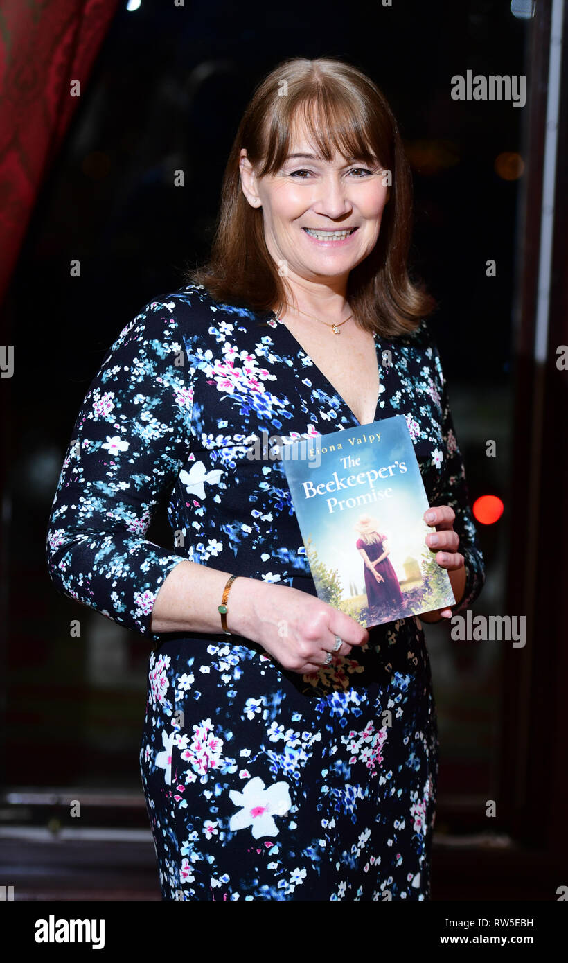 Fiona Valpy at the Romantic Novel Of The Year Awards, held at the Gladstone Library, London ...