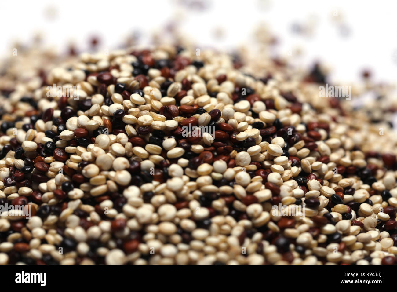Quinoa three varieties mixture Stock Photo - Alamy