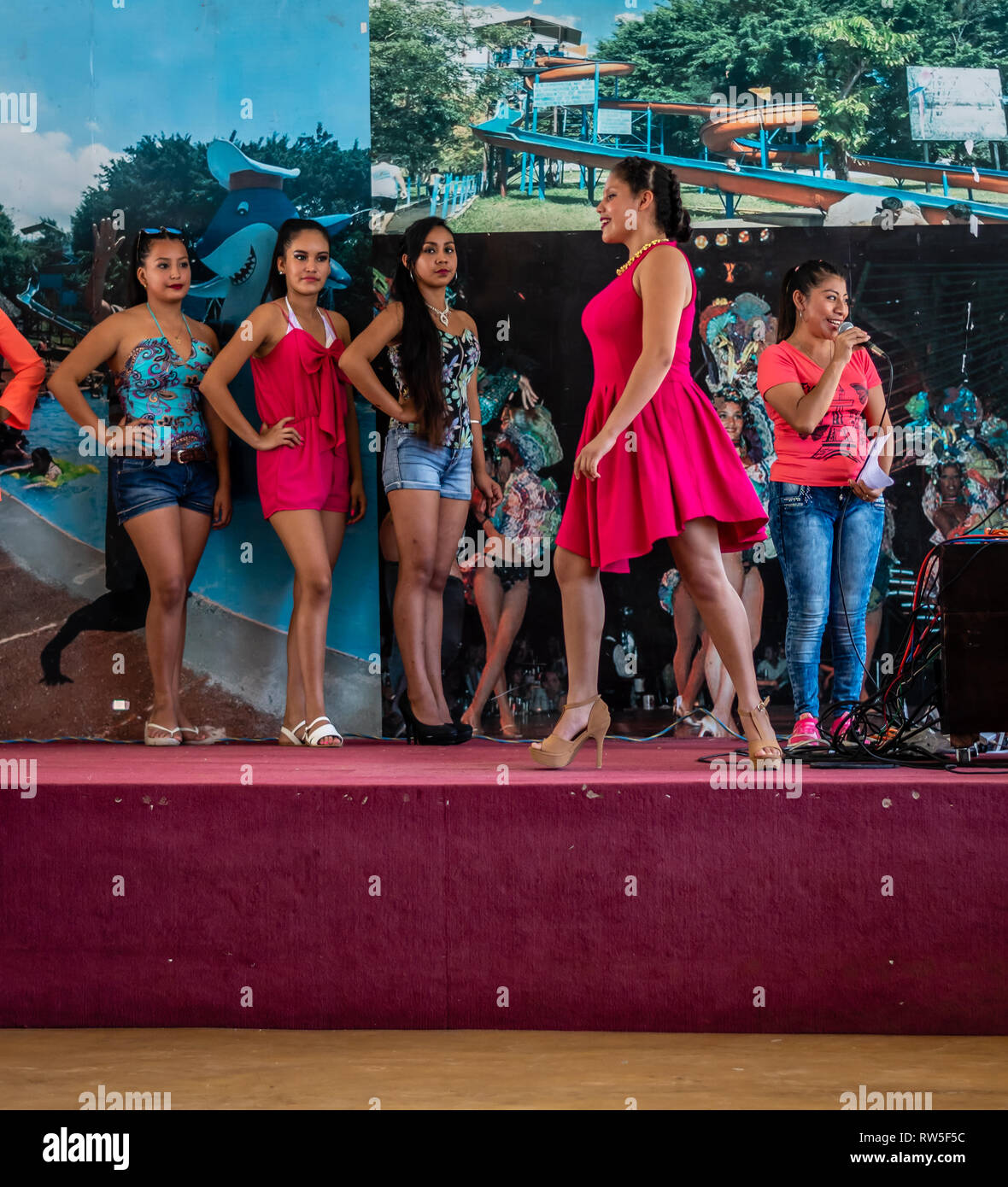 latin beauty pageant girl posing in Guatemala Stock Photo - Alamy