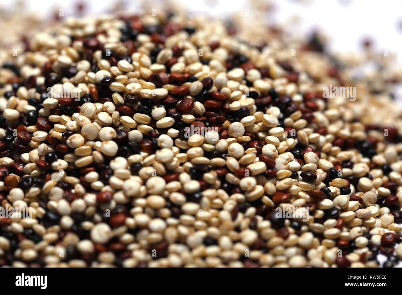 Quinoa three varieties mixture Stock Photo - Alamy
