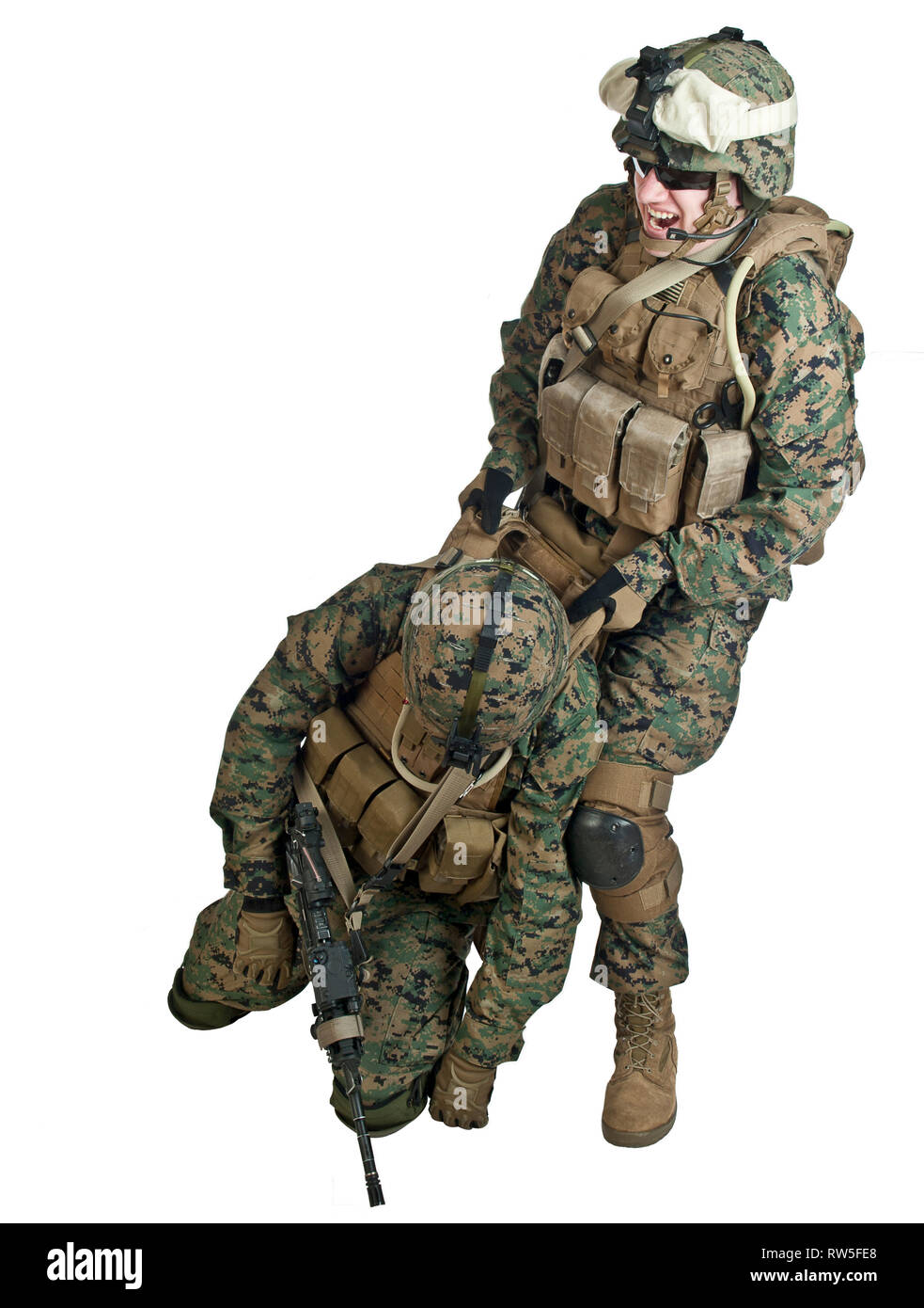 Injured soldier Cut Out Stock Images & Pictures - Alamy