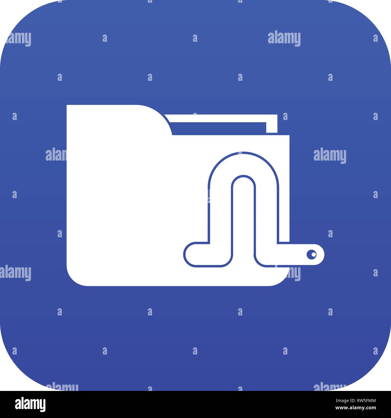 Computer worm icon digital blue Stock Vector Image & Art - Alamy