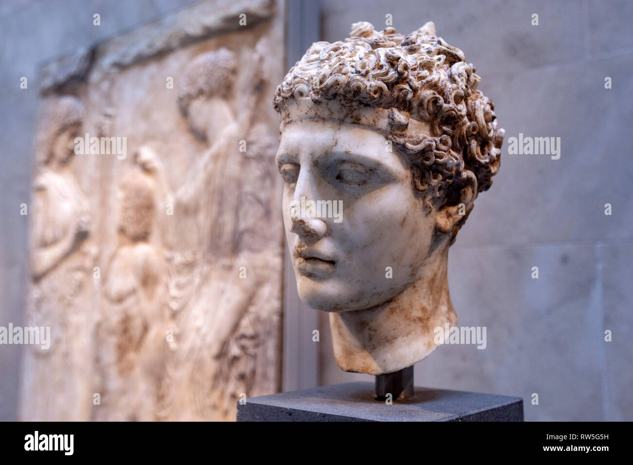 Roman Marble Head of Athlete, The Metropolitan Museum of Art, Manhattan ...