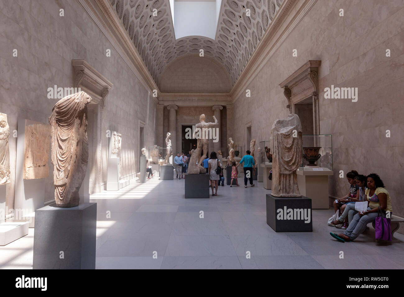 Hall with Marble statue of Aphrodite, the so-called Venus Genetrix, The ...