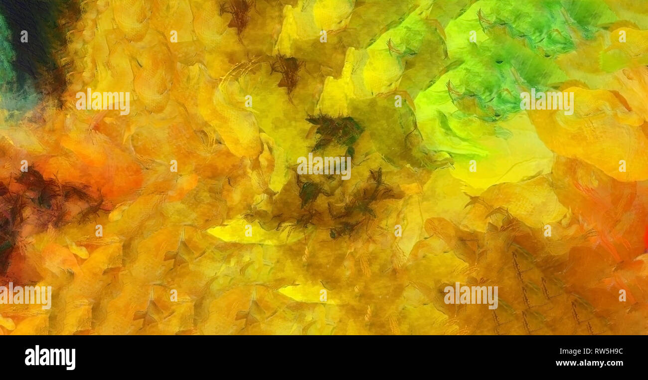 Bright Colorful Abstract Painting. 3D rendering Stock Photo - Alamy