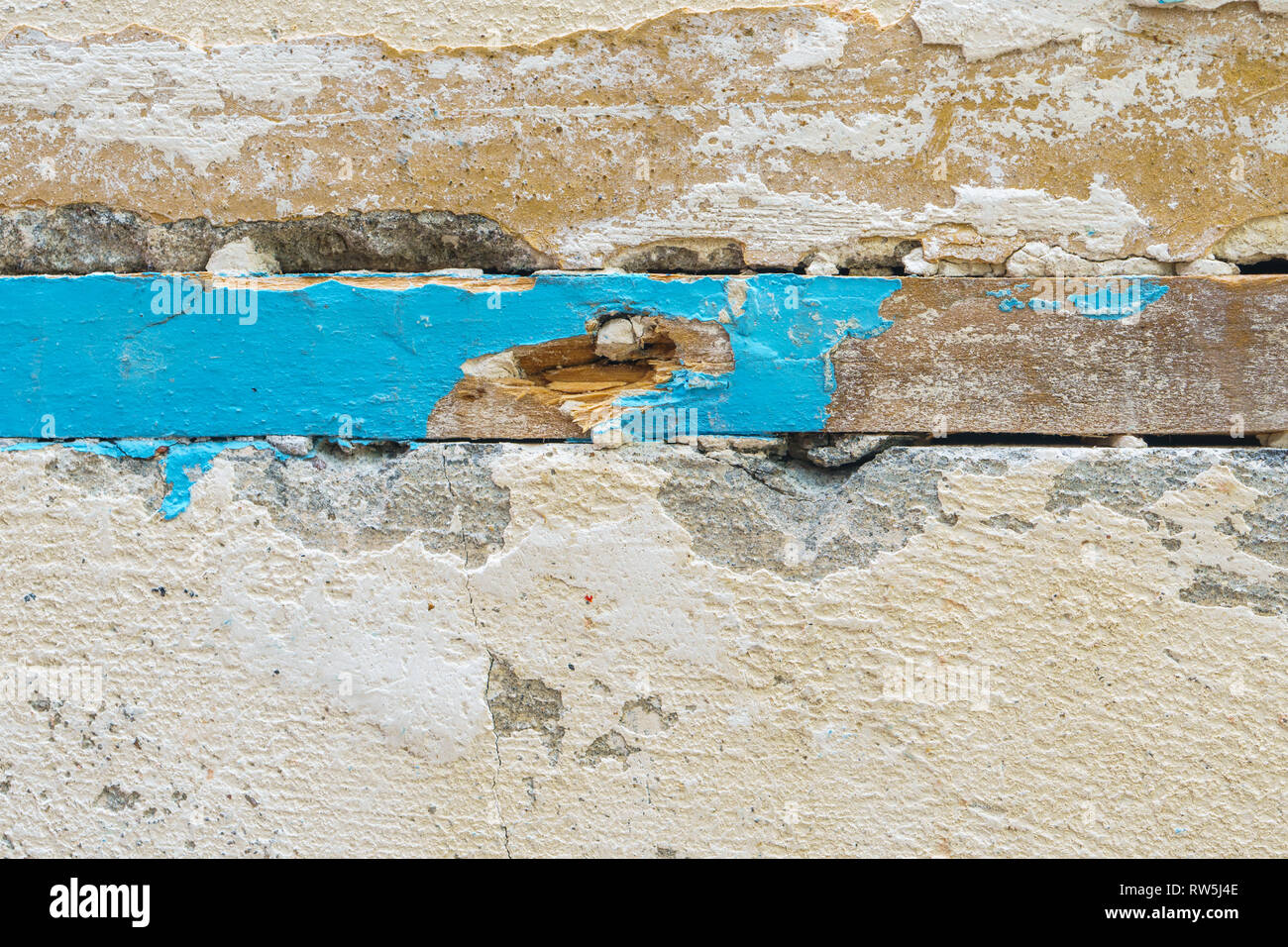 Expansion Joint - Wooden Board Between Reinforced Concrete Blocks in ...