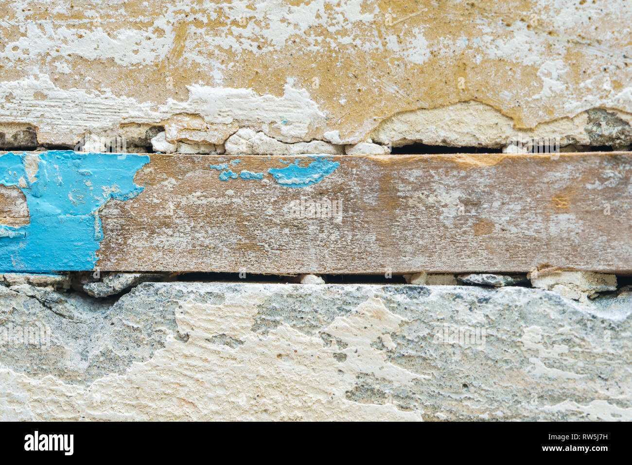 Expansion Joint - Wooden Board Between Reinforced Concrete Blocks in ...