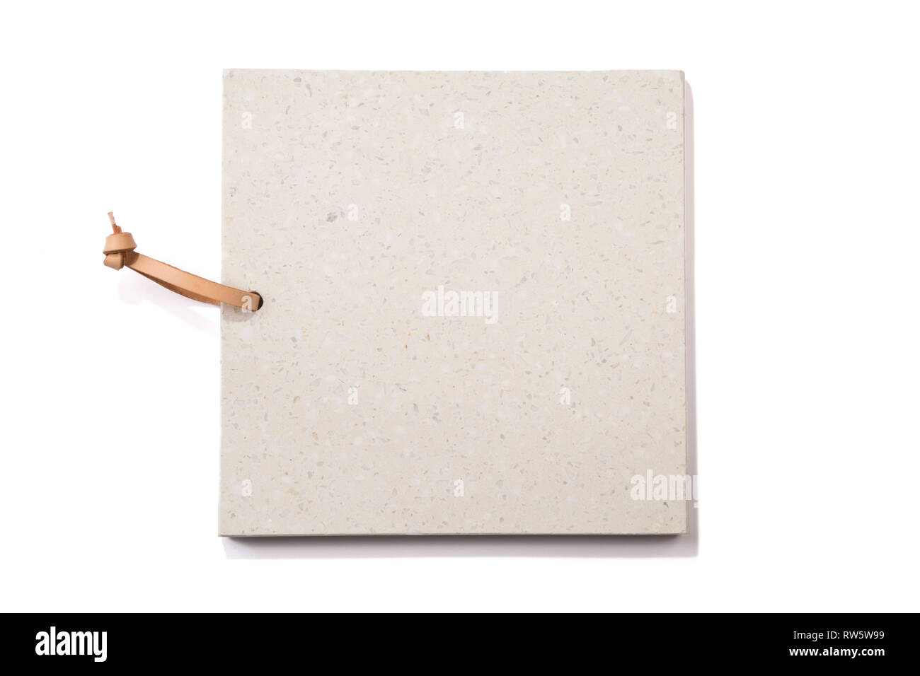 Concrete stone server/board/tray with space for text on white ...