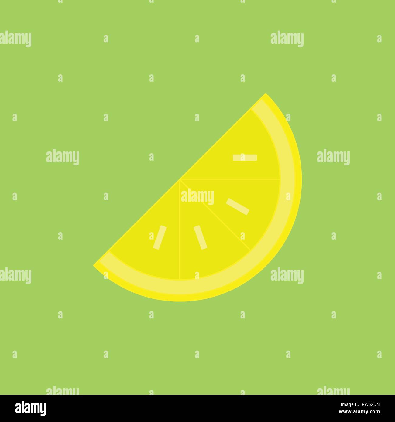 Fresh sliced lemon bright Stock Vector Images - Alamy