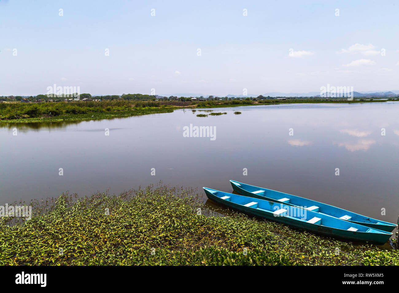 La Segua wetland, important Ramsar in the province of Manabi Stock ...