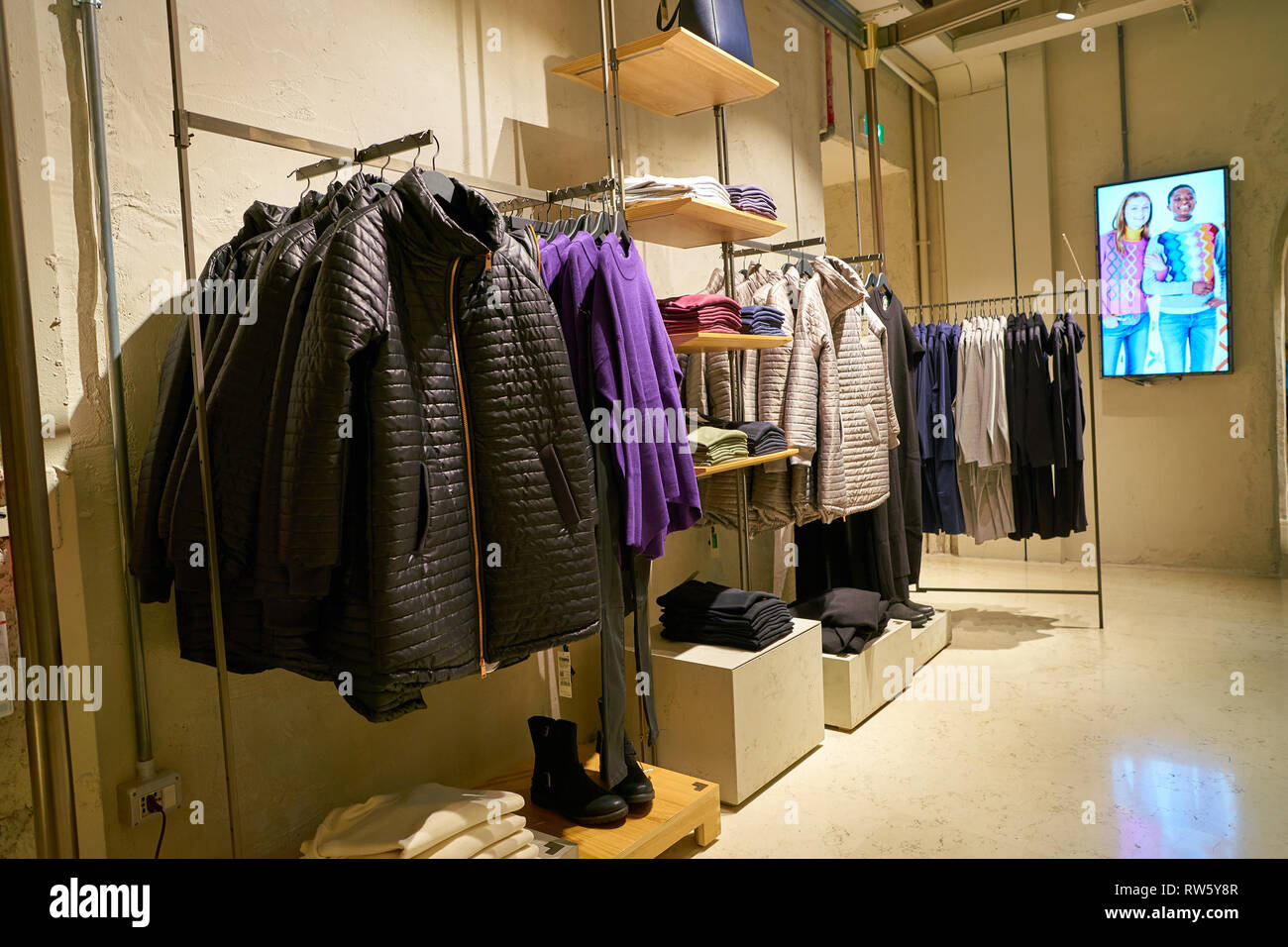 ROME, ITALY - CIRCA NOVEMBER, 2017: interior shot of United Colors of ...