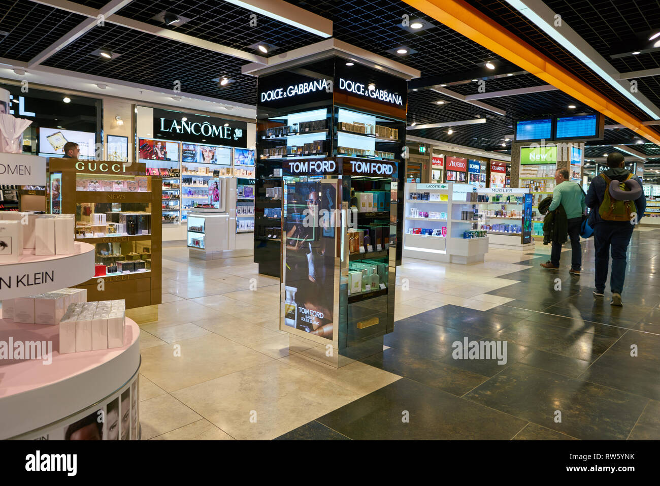 DUSSELDORF, GERMANY - CIRCA OCTOBER, 2018: perfumes and cosmetics on ...