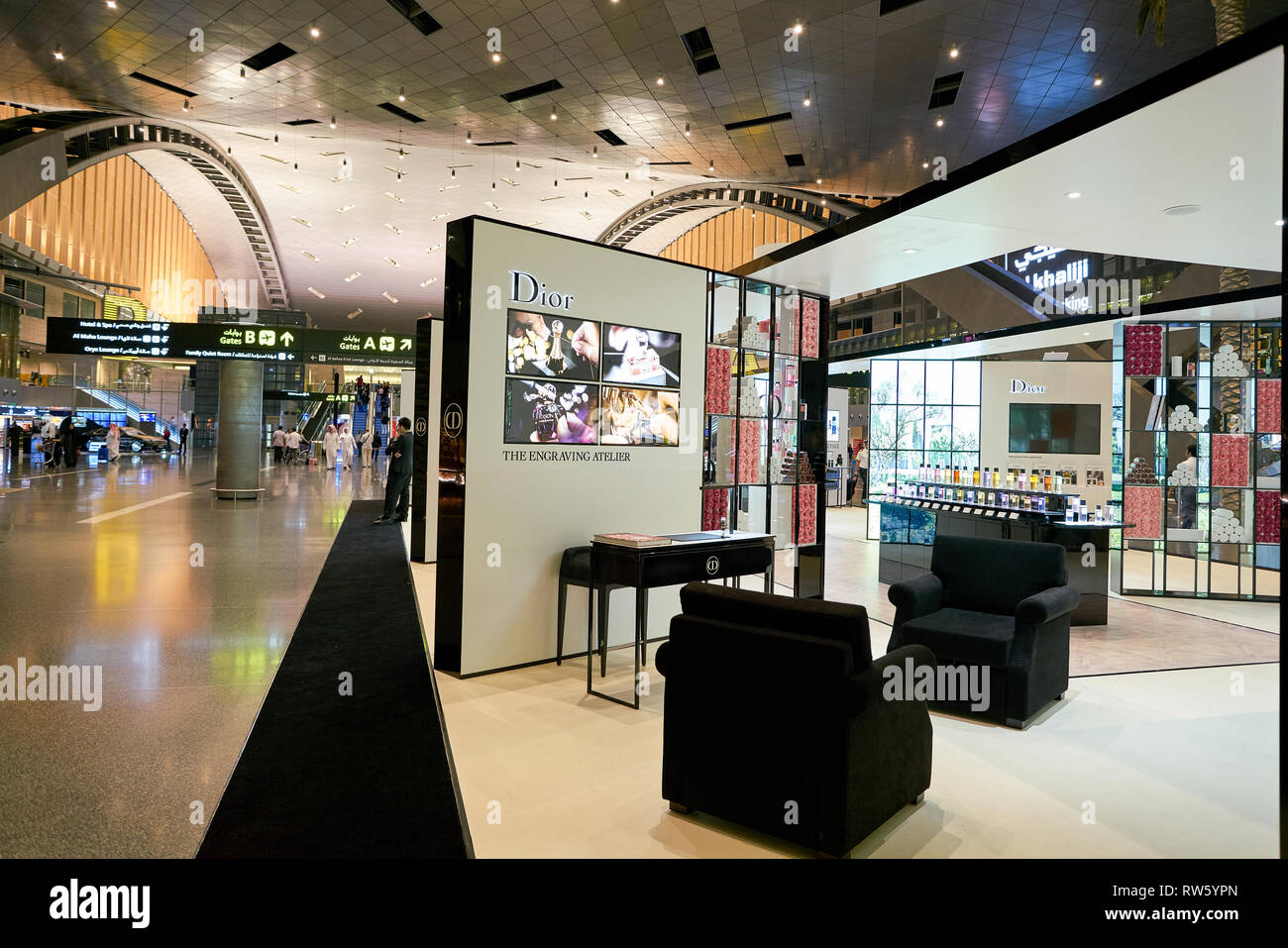 DOHA, QATAR - CIRCA MAY, 2017: "Maison de Parfum" pavilion by Dior at ...