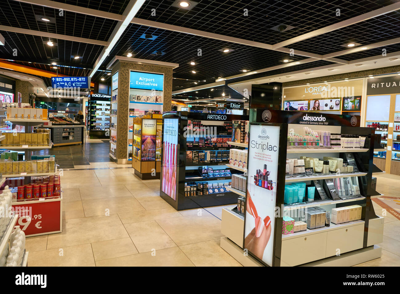 DUSSELDORF, GERMANY - CIRCA OCTOBER, 2018: perfumes and cosmetics on ...