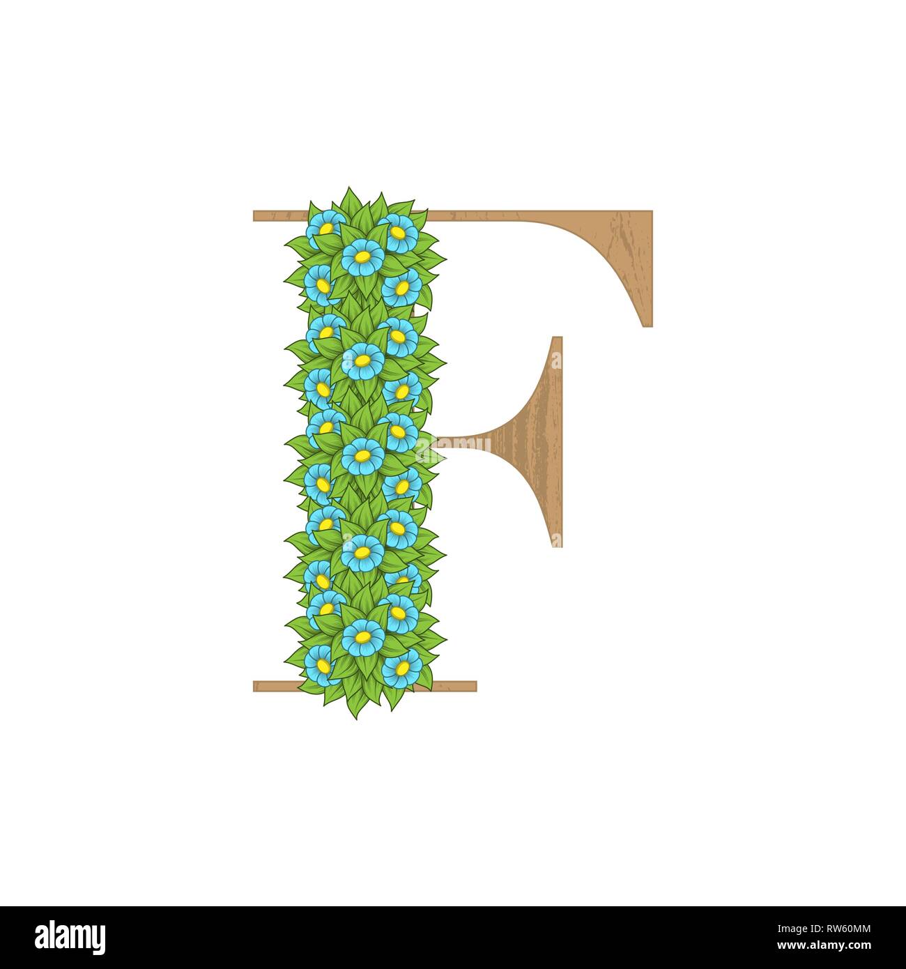 Letter f leaves hi-res stock photography and images - Alamy