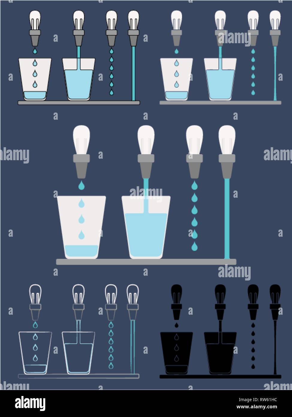 Gushing flow Stock Vector Images - Alamy