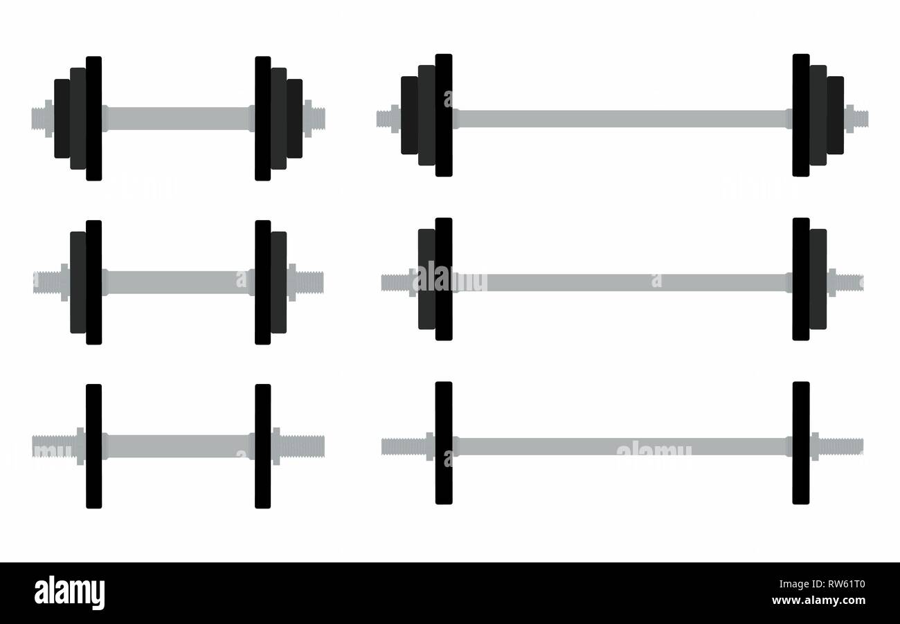 Dumbbell, simple and colored Stock Vector Image & Art - Alamy