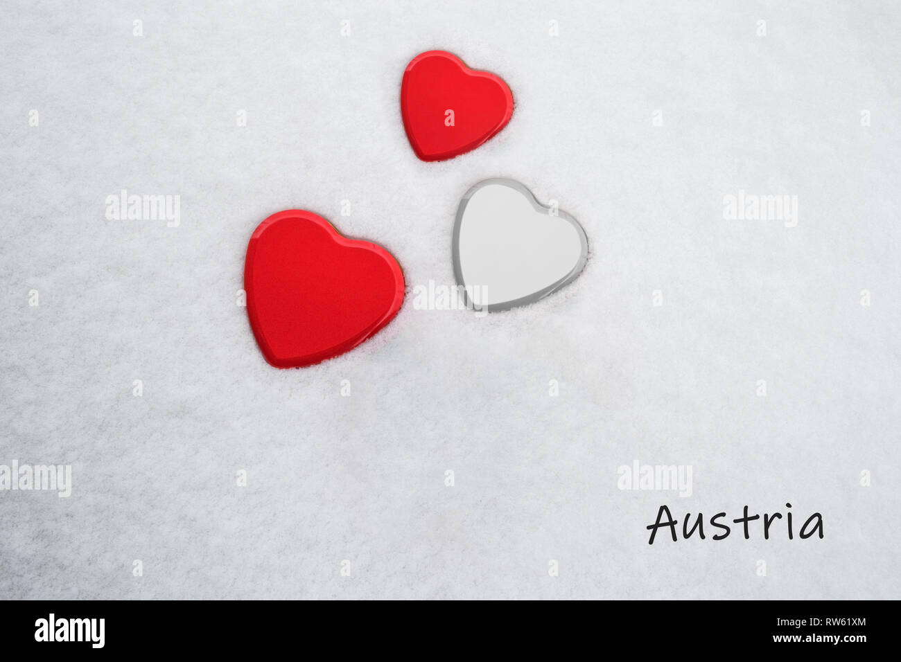 Colors of the austrian flag (Imperial Red (top/bottom) and White ...