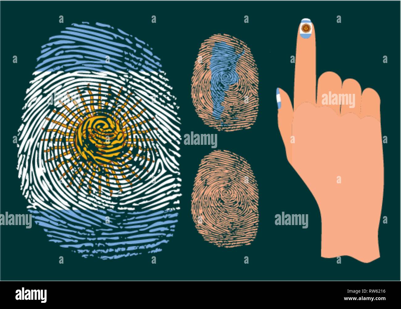 Hand press fingerprint hi-res stock photography and images - Alamy