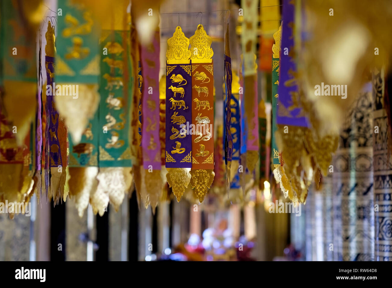 Beijing, China - May 25, 2018 :View of Chinese red flags to get ...