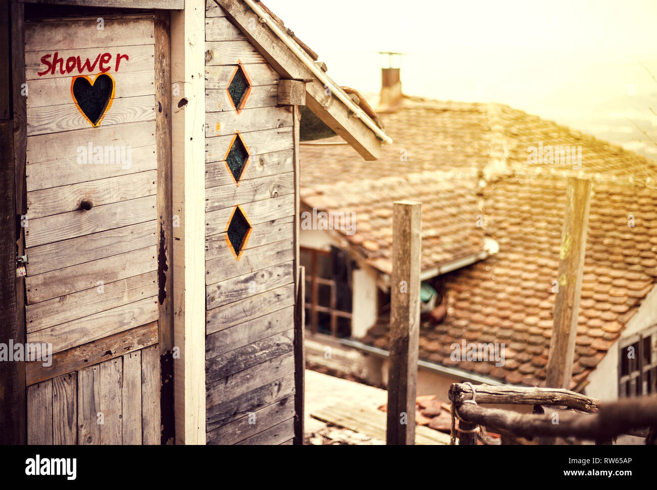 Old shower door hi-res stock photography and images - Alamy