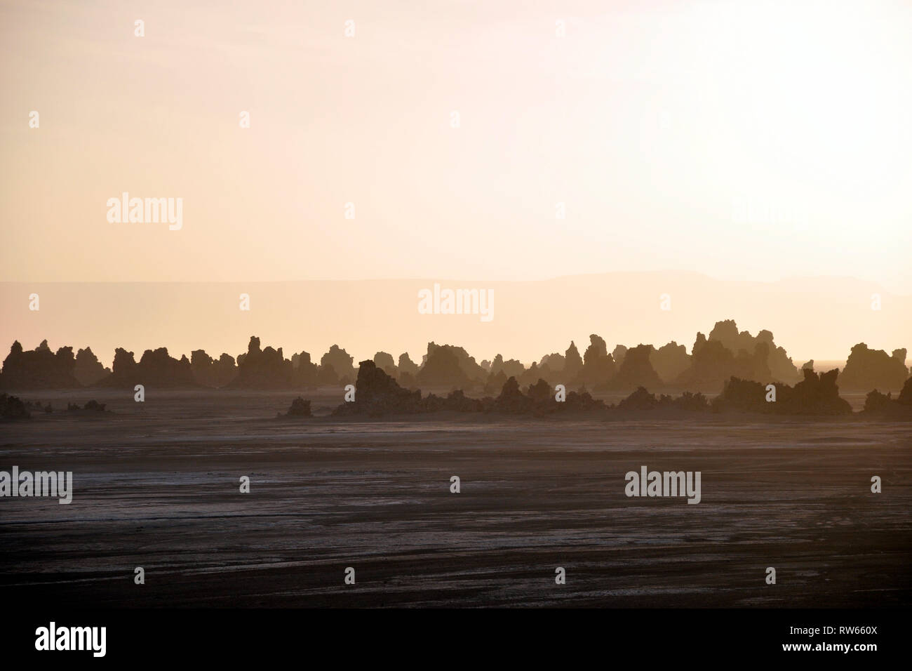 Djibouti, Abbe lake area, landscape Stock Photo - Alamy