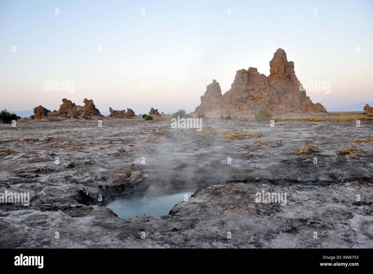 Djibouti, Abbe lake area, landscape Stock Photo - Alamy