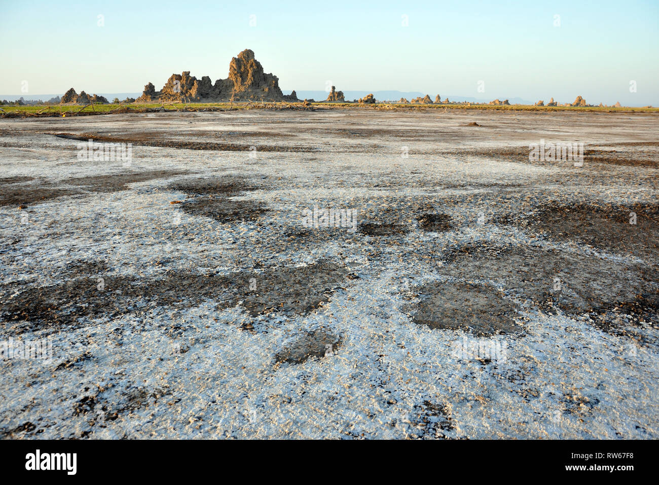 Djibouti, Abbe lake area, landscape Stock Photo - Alamy