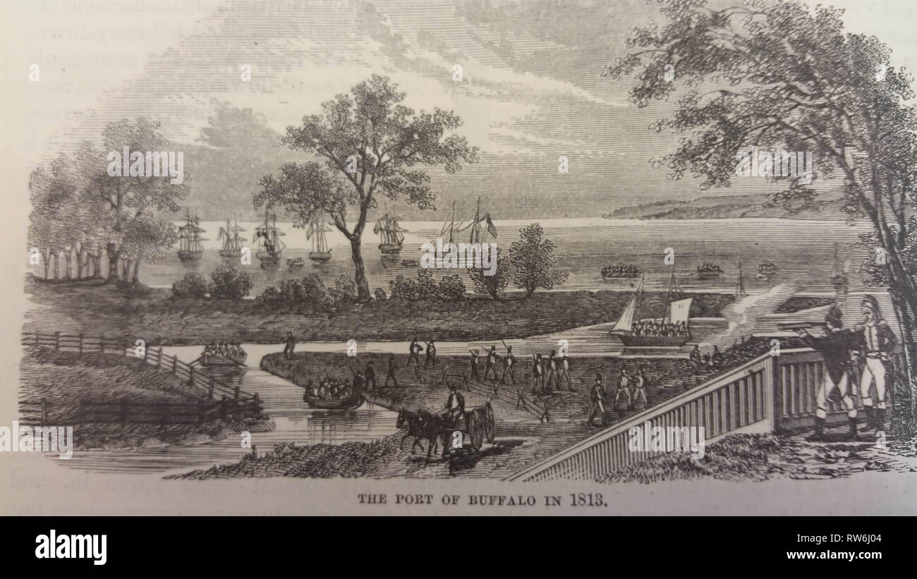 The village of Buffalo in 1813 Stock Photo - Alamy