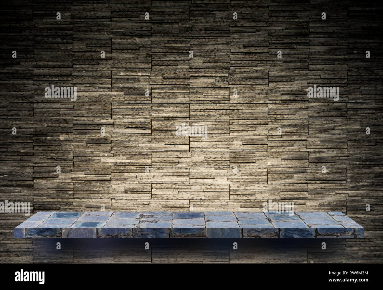 Gray stone rock shelf counter on rock pattern for product display Stock ...