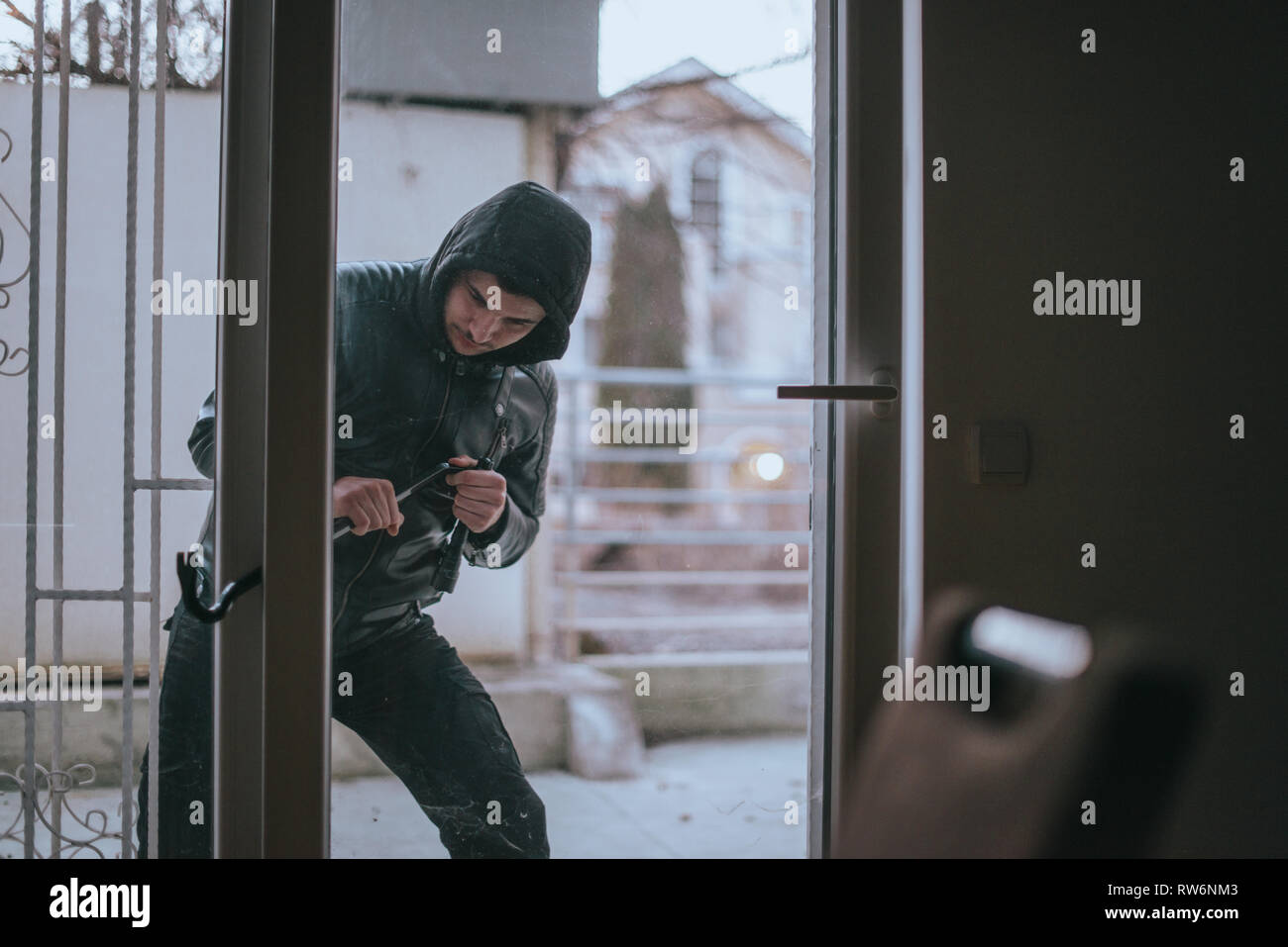 Crime Scene Burglar High Resolution Stock Photography and Images - Alamy