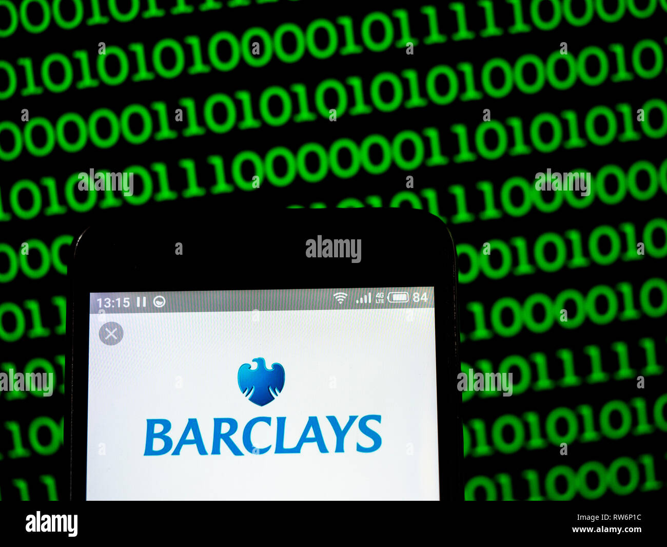 Barclays bank logo seen displayed on smart phone Stock Photo - Alamy