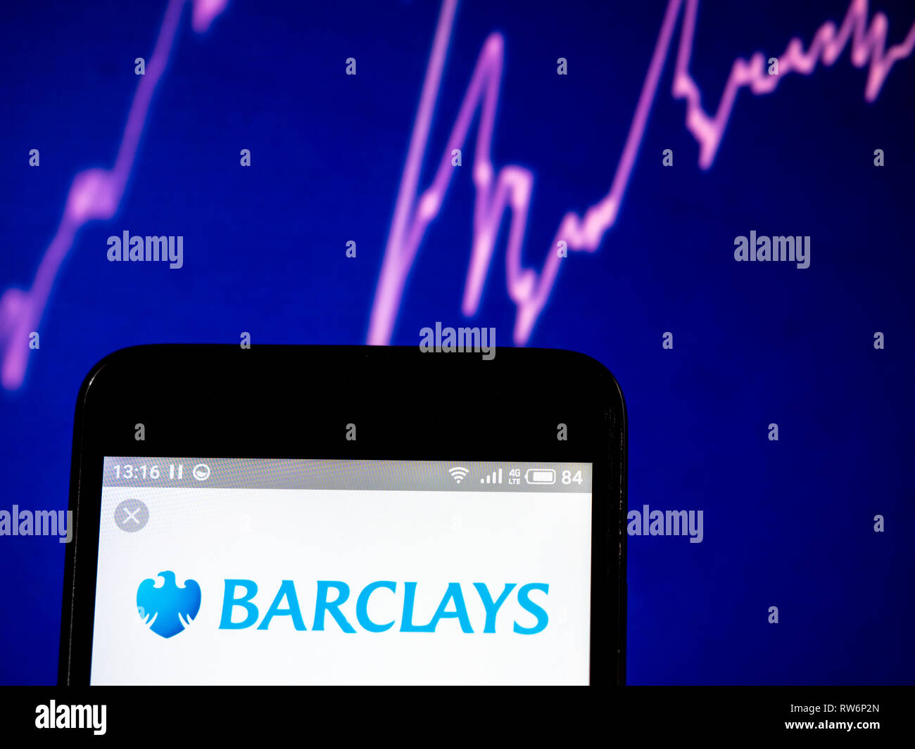 Barclays bank logo seen displayed on smart phone Stock Photo - Alamy
