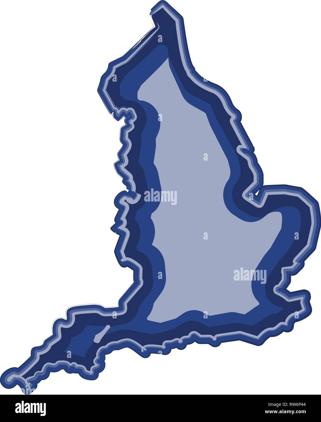 Watercolor map of England Stock Vector Image & Art - Alamy