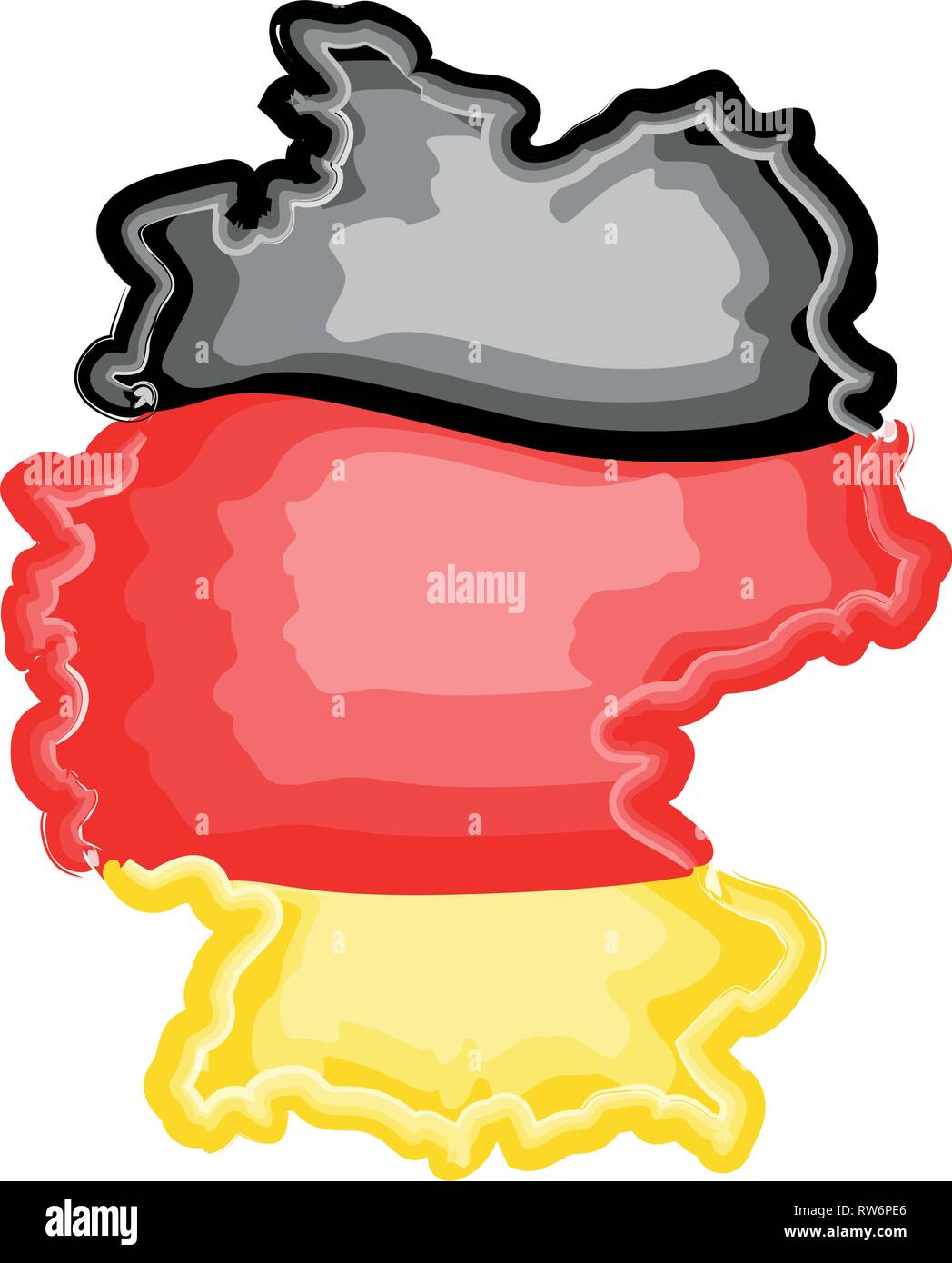 German map flag Stock Vector Images - Alamy