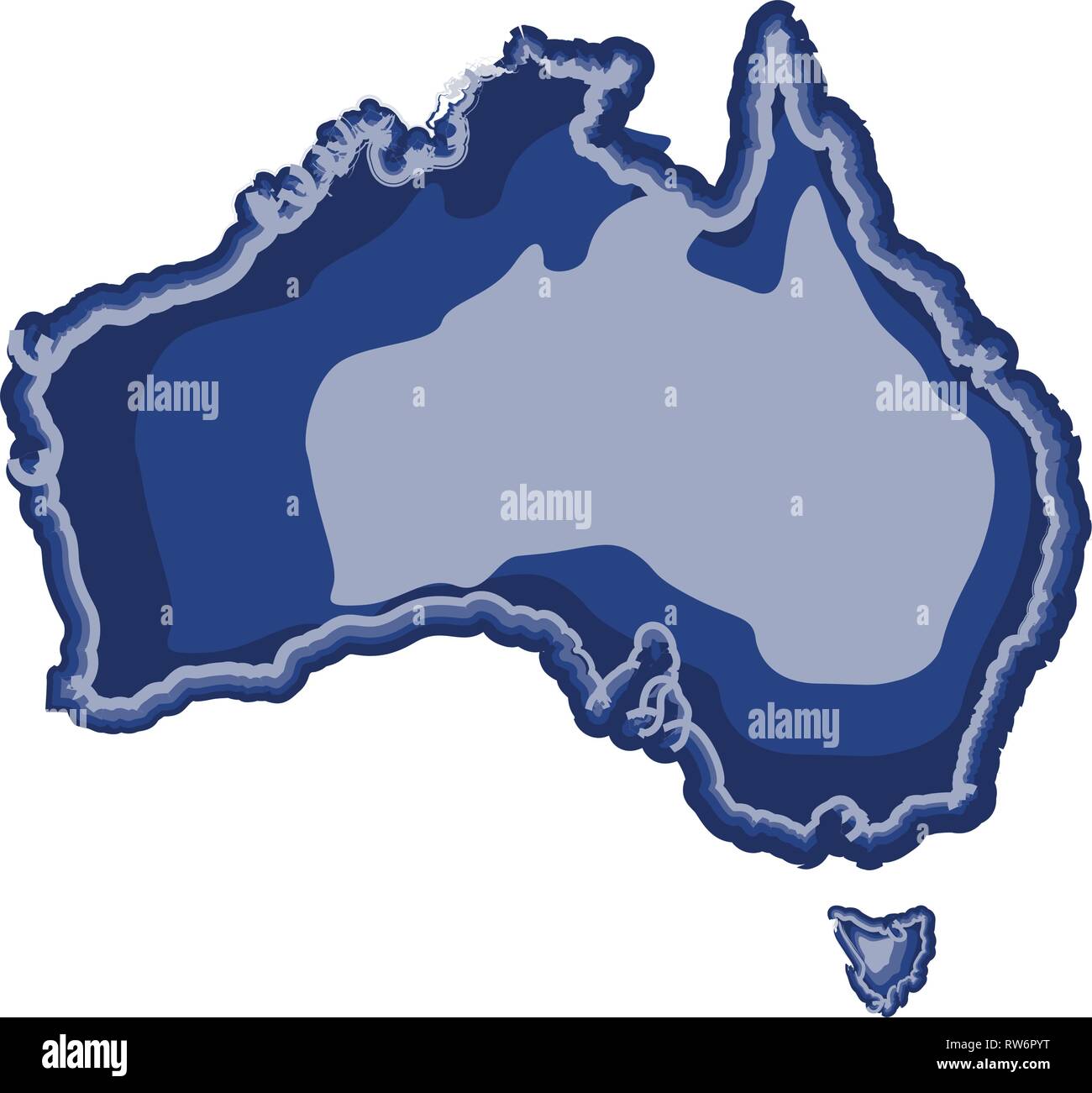 Watercolor map of Australia Stock Vector Image & Art - Alamy