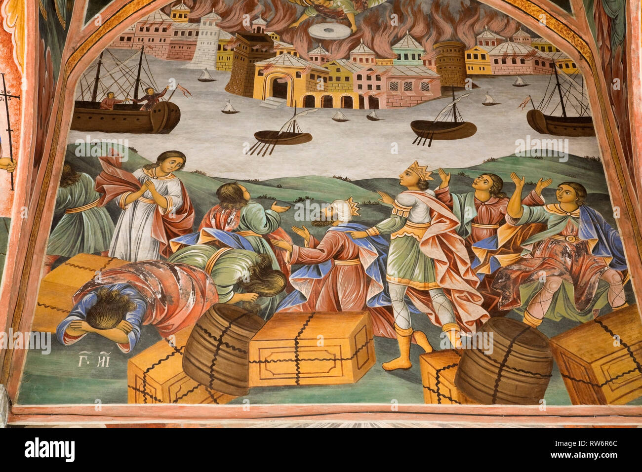 Frescoes colour images painting ancient hi-res stock photography and ...