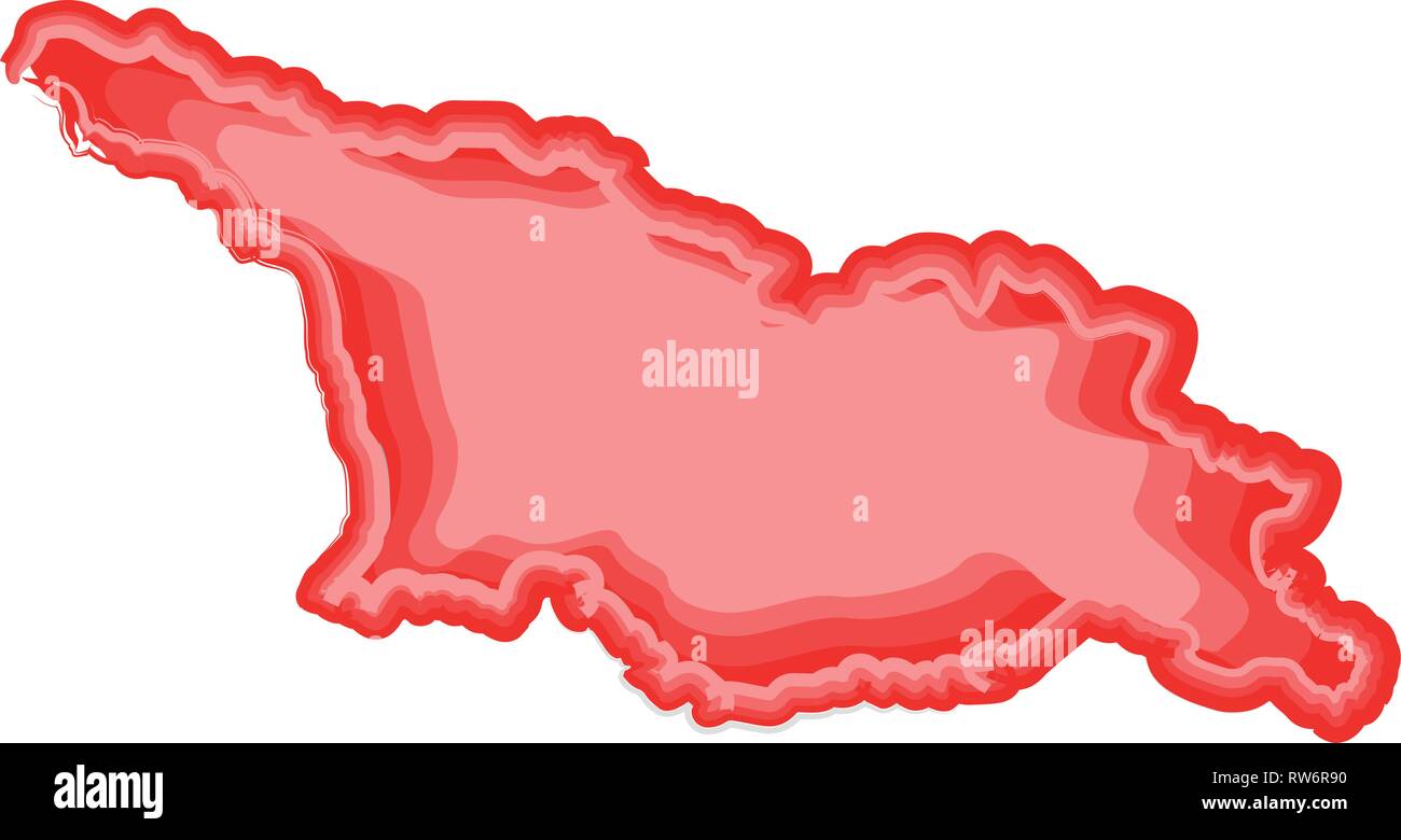 Watercolor map of Georgia Stock Vector Image & Art - Alamy