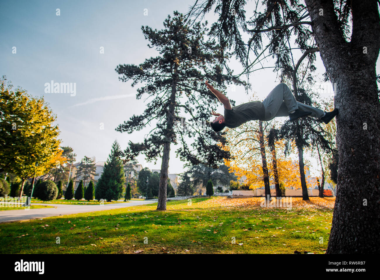 Freerunning practice hi-res stock photography and images - Alamy