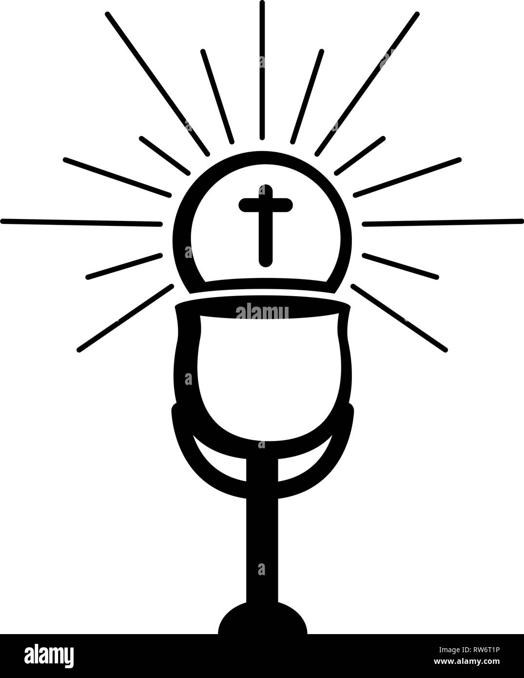 Catholic host and chalice Black and White Stock Photos & Images - Alamy