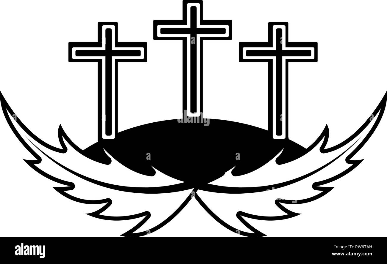 Isolated Mount Calvary icon Stock Vector Image & Art - Alamy