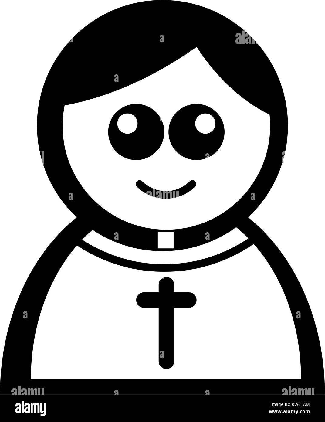 Catholicism catholic priest Stock Vector Images - Alamy