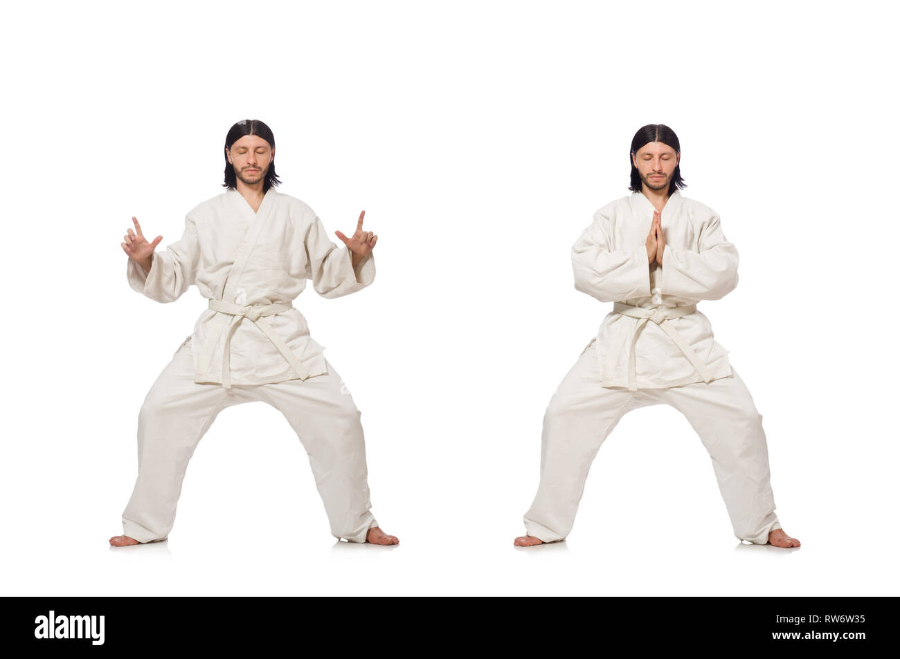 Karate kick collage Cut Out Stock Images & Pictures - Alamy