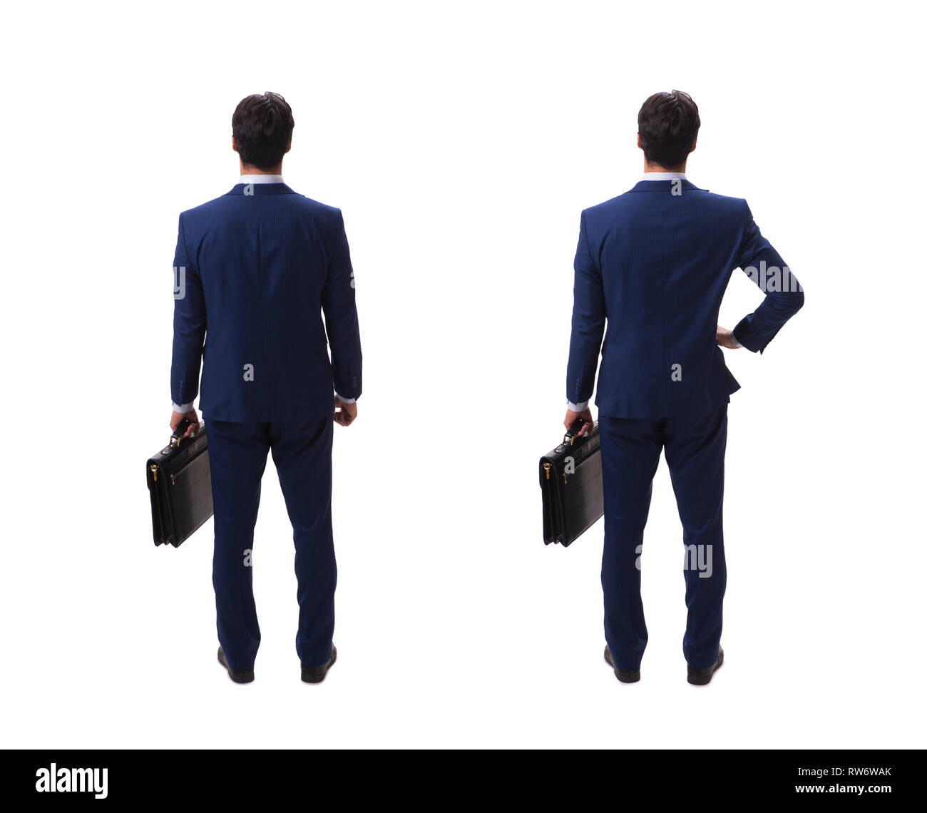 Rear back view ambitious young hi-res stock photography and images - Alamy