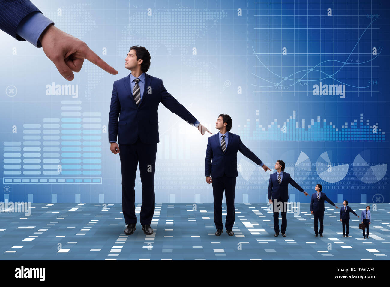 Businessmen blaming each other for failures Stock Photo - Alamy