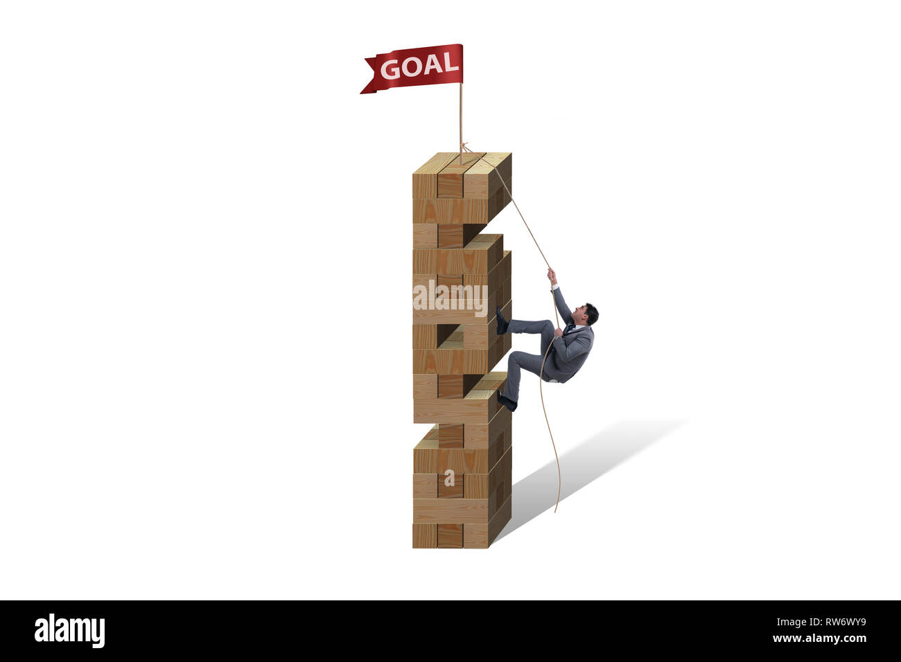 Uphill success Cut Out Stock Images & Pictures - Alamy