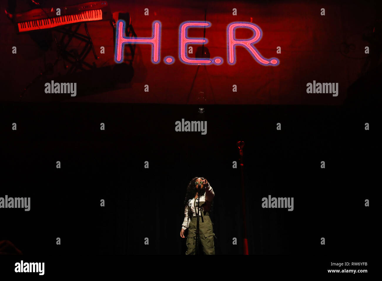 LOS ANGELES, CA, USA - DECEMBER 14: Singer H.E.R. aka Gabriella Wilson ...