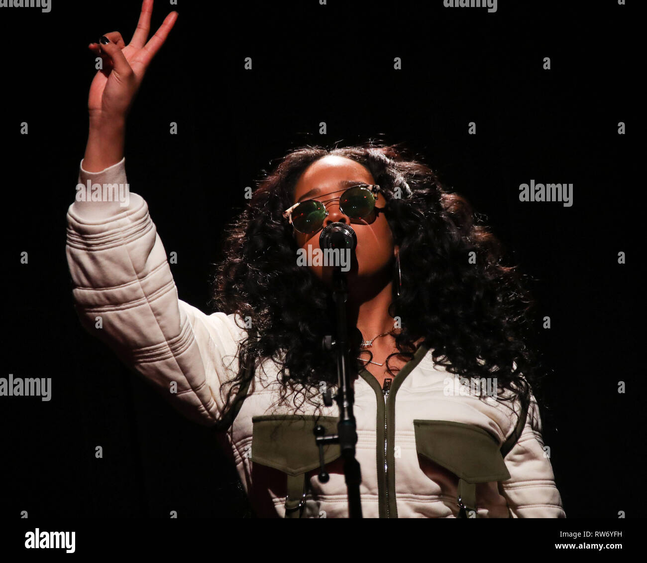 LOS ANGELES, CA, USA - DECEMBER 14: Singer H.E.R. aka Gabriella Wilson ...